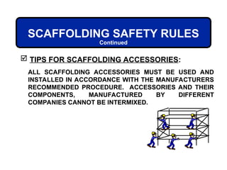 Scaffolding Safety Precaution Hazard Identification | PPT