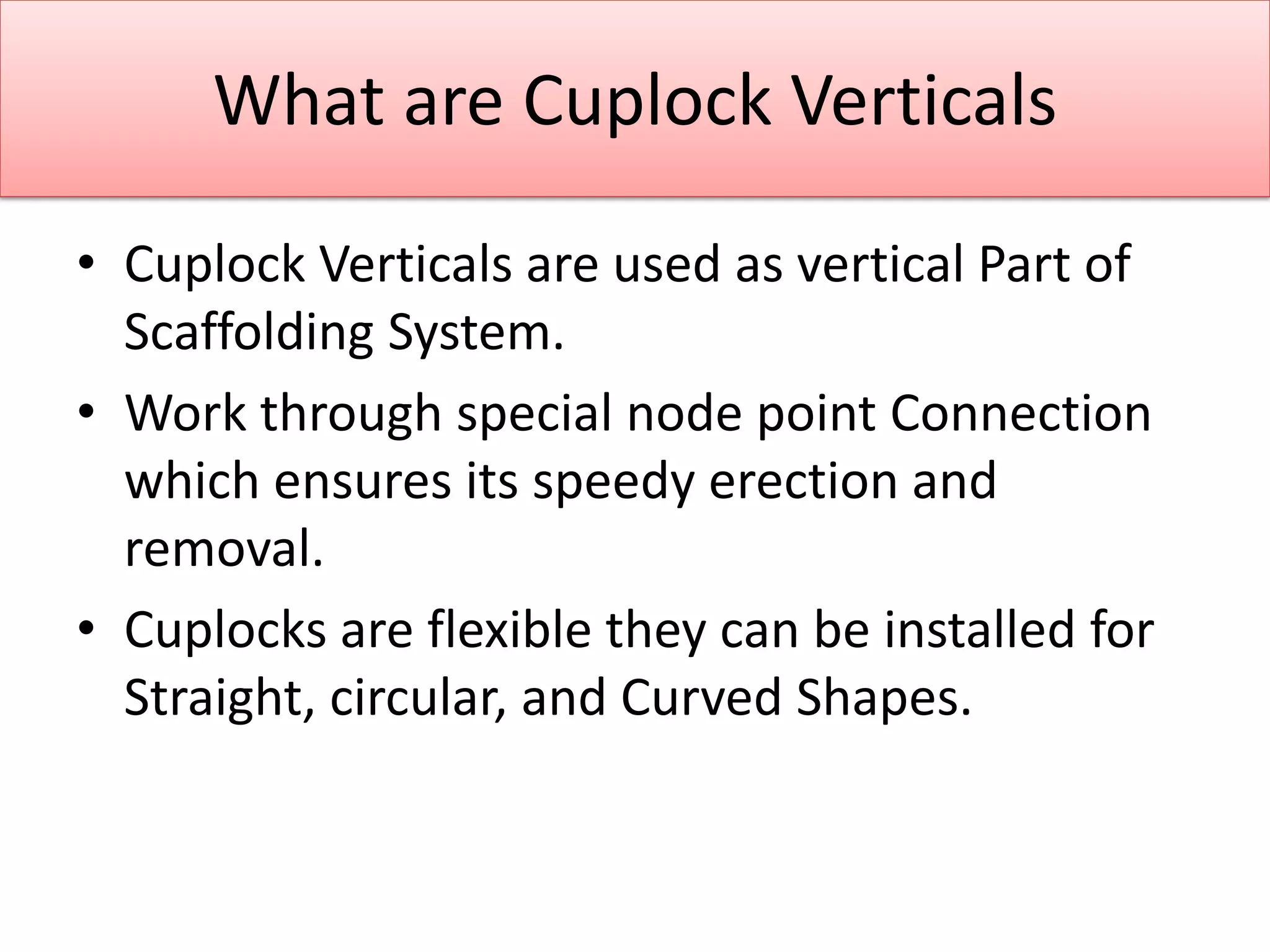 Scaffolding cuplock standards manufacturers | PDF