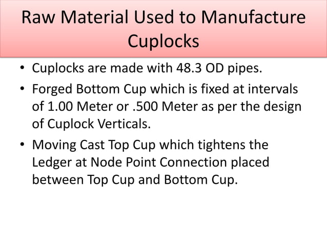 Scaffolding cuplock standards manufacturers | PDF | Manufacturing ...