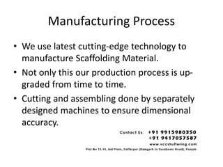 Scaffolding manufacturers in ludhiana | PPTX