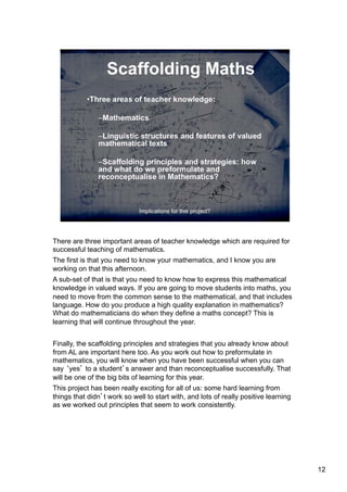 Scaffolding maths at Noarlunga | PDF | Educational Assessment | Education