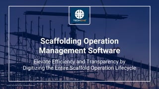 Scaffolding Operation Management Software | PDF | Computer Software and Applications | Computing