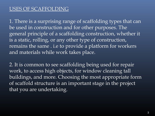 Scaffolding | PPT