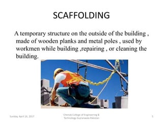 Scaffolding presentation, Hazards and their Solutions by Engineer ...