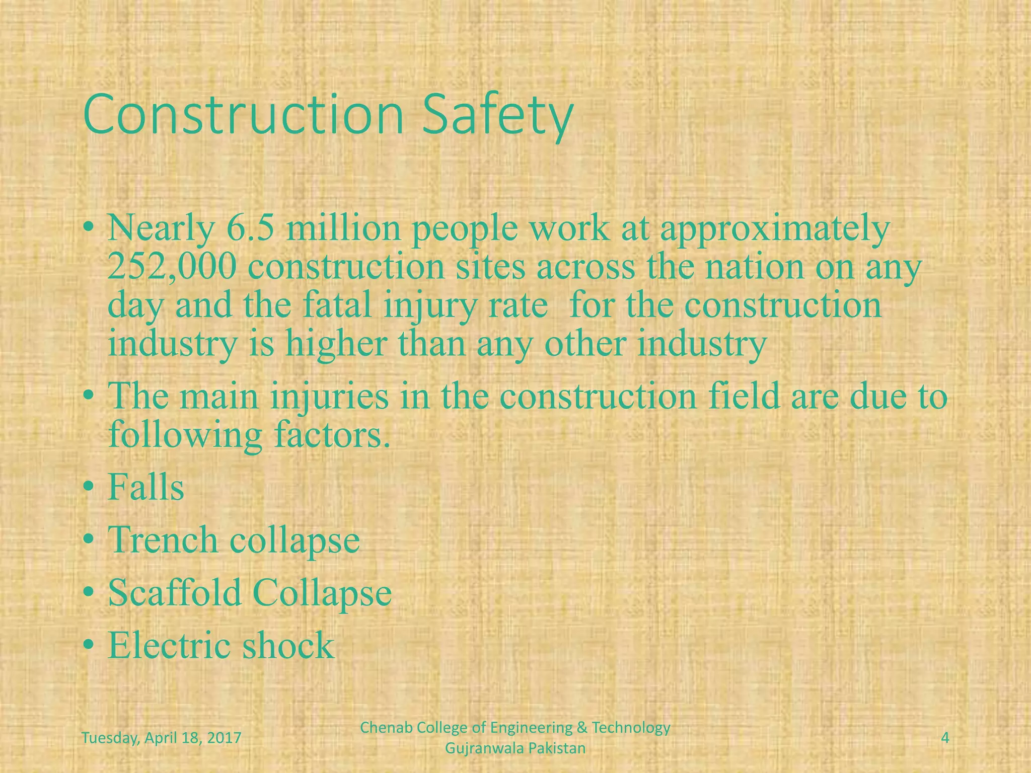 Scaffolding & Its Hazards (Civil Engineering) | PPTX