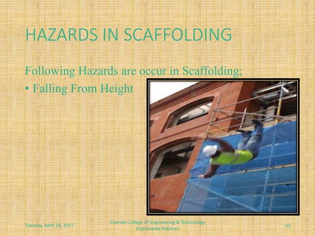 Scaffolding & Its Hazards (Civil Engineering) | PPTX