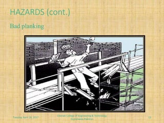 Scaffolding & Its Hazards (Civil Engineering) | PPTX