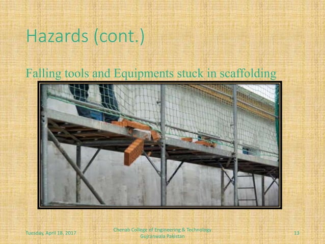 Scaffolding & Its Hazards (Civil Engineering) | PPTX