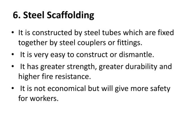 Scaffoldings | PPTX
