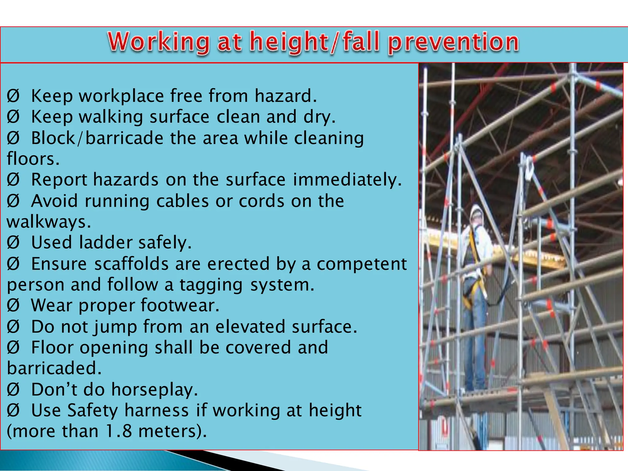 Scaffolding Safety at construction area. | PDF