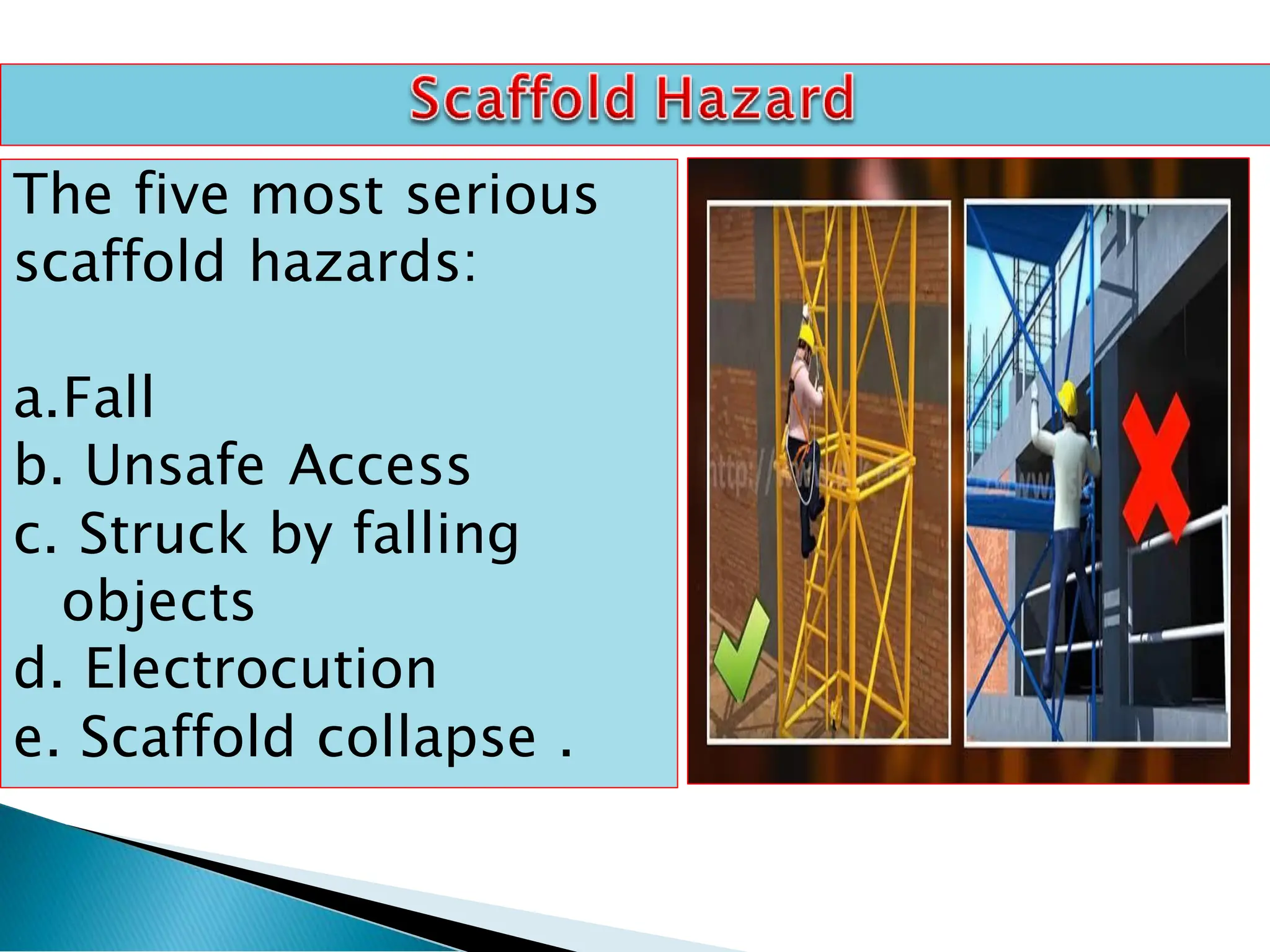 Scaffolding Safety at construction area. | PDF