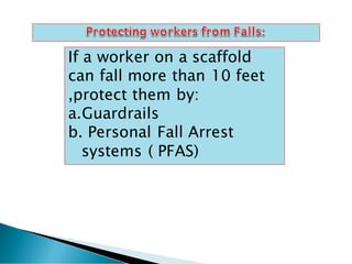 Scaffolding Safety at construction area. | PDF