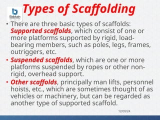 SCAFFOLDING SAFETY TRAINING PPT FOR EMPLOYEES | PPT