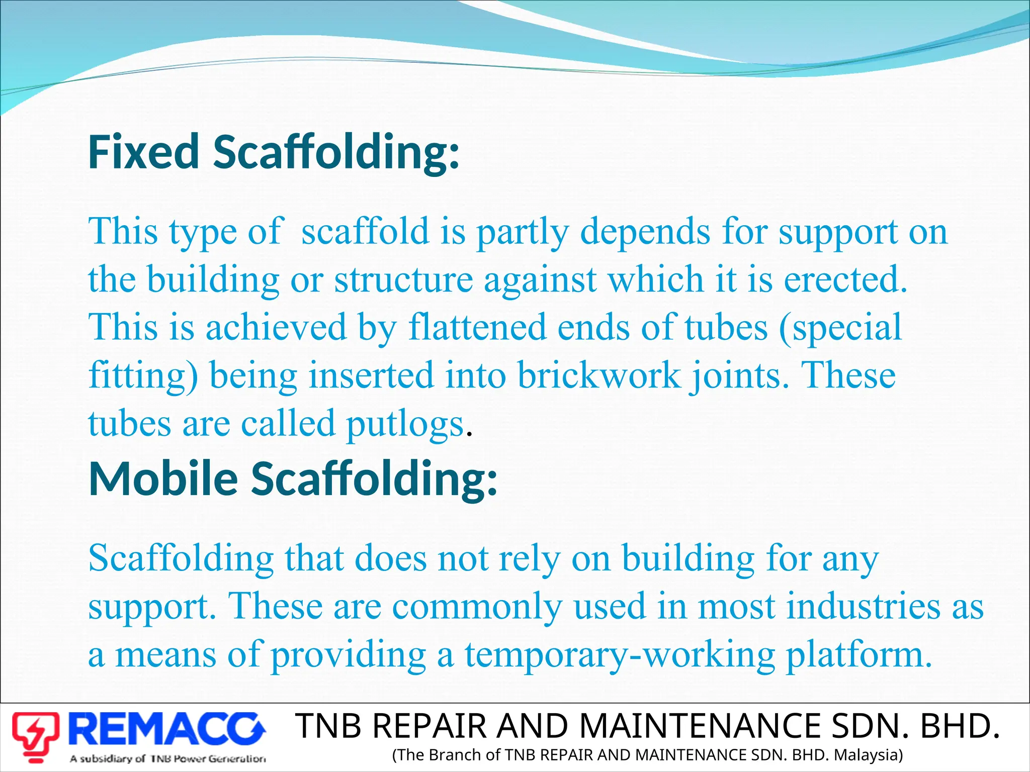 Scaffolding Safety and Sacffolding Parts and Inspection | PPT