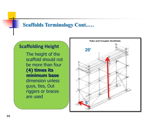 Scaffolding safety training.ppt | Injuries | Diseases and Conditions