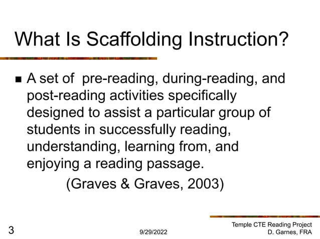 Scaffolding Workshop Powerpoint 0 1 Ppt
