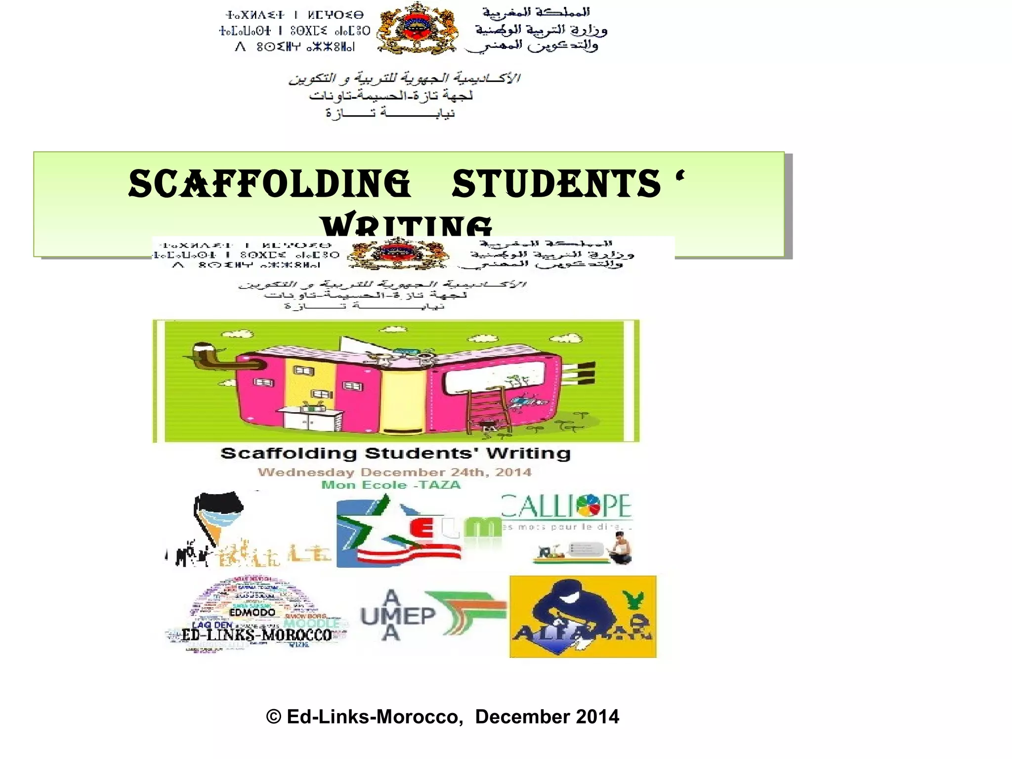 Scaffolding Students Writing | PPT