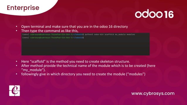 scaffold method odoo 16 | PPT