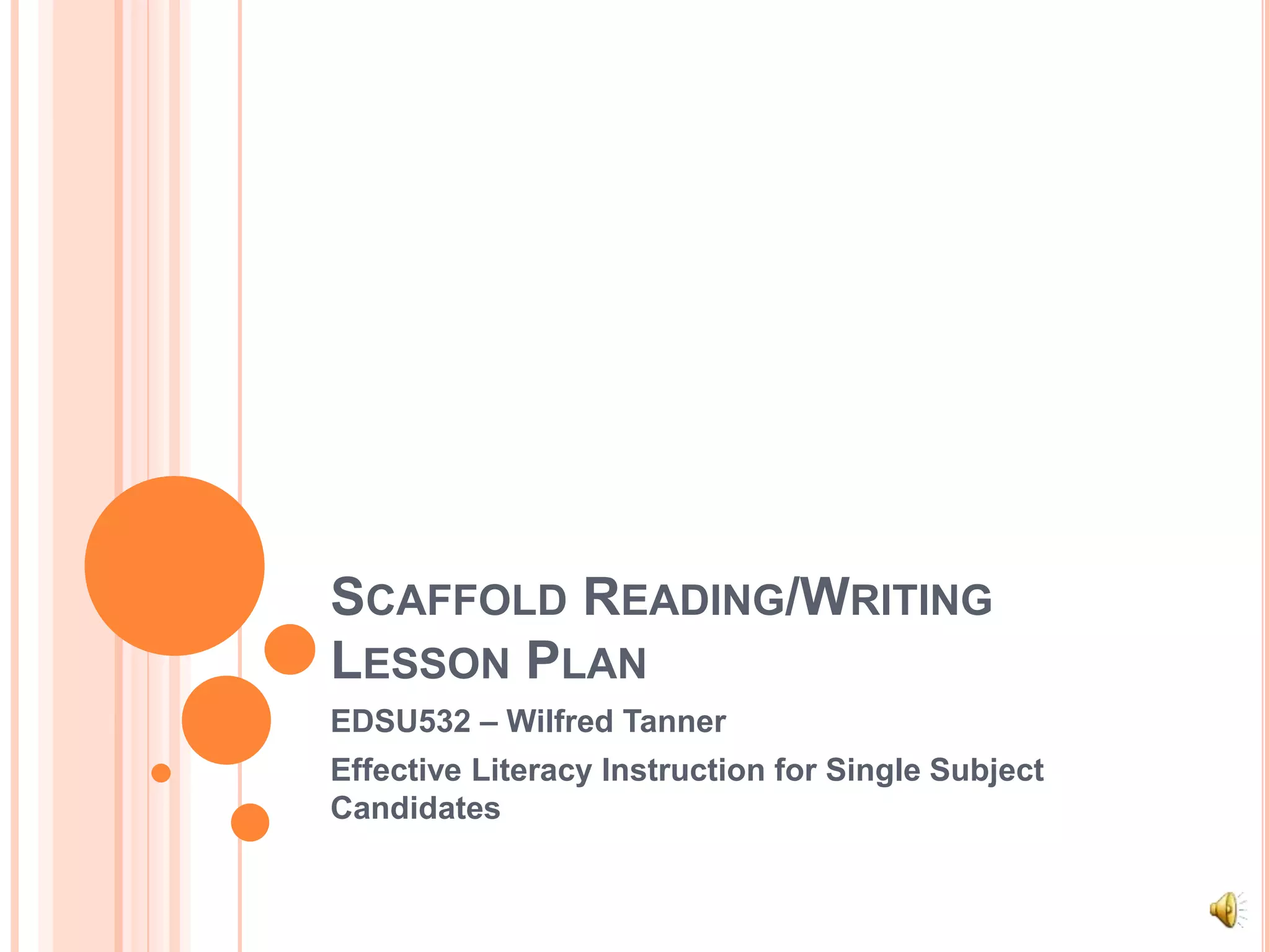 Scaffold reading presentation.Slideshow | PPT