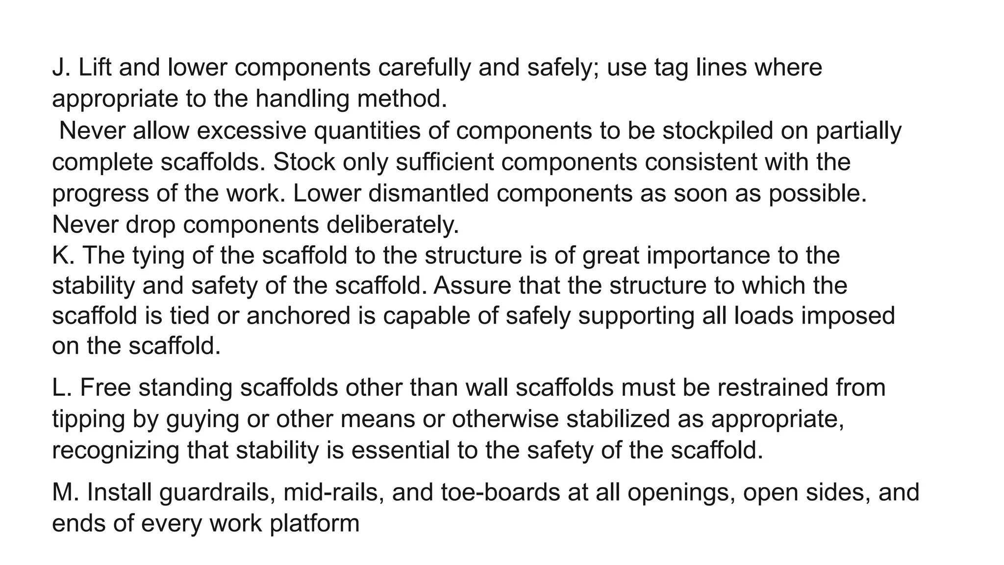 Scaffold Safety Rules.pptx Grade 9 capentry | PPTX