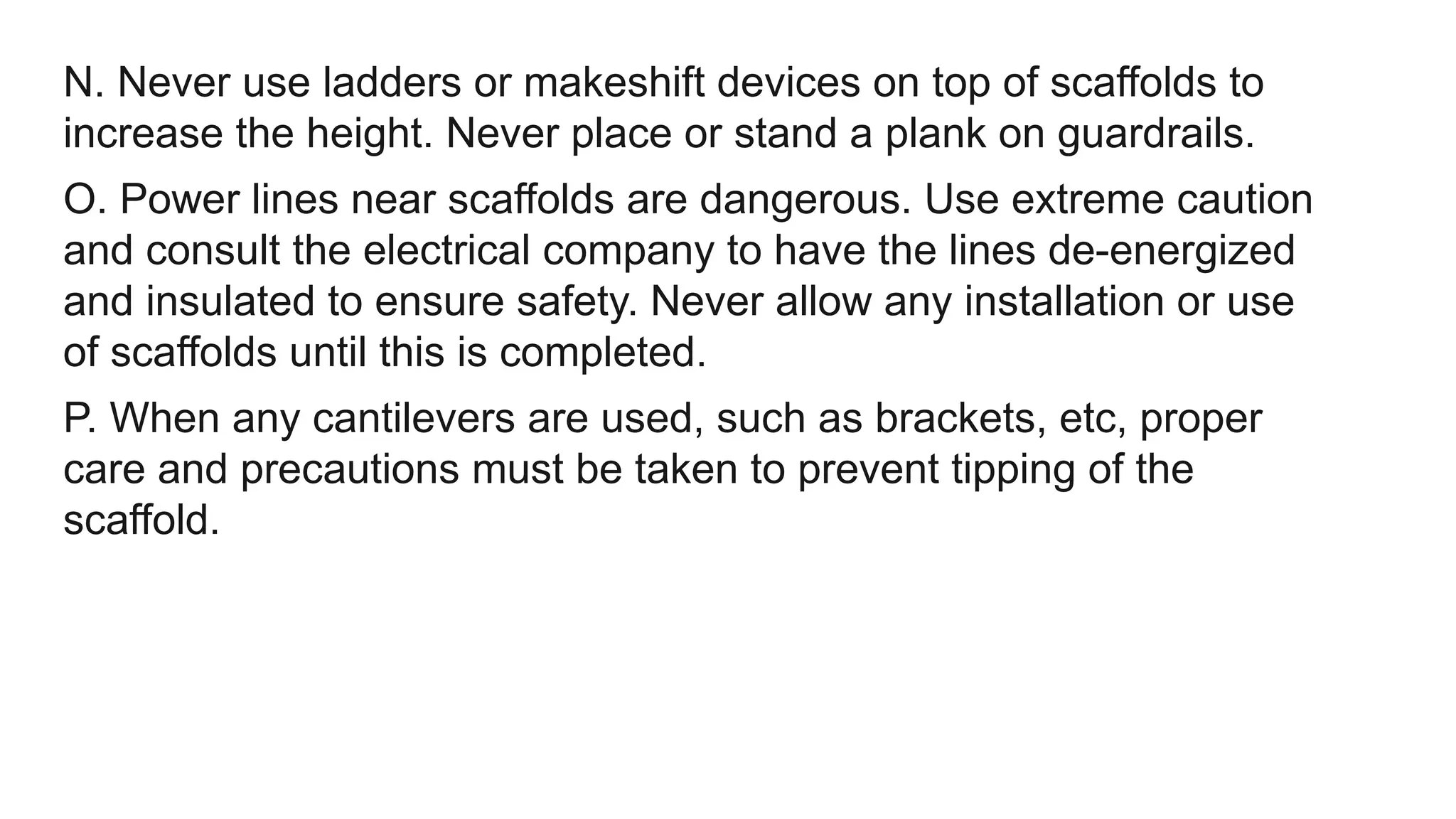 Scaffold Safety Rules.pptx Grade 9 capentry | PPTX