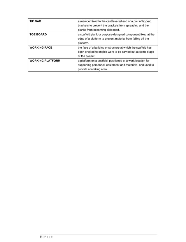 Scaffold safe work method statement | PDF | Resume Writing and Advice ...