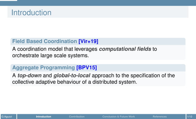 ScaFi-Web, A Web-Based application for Field-based Coordination | PPT