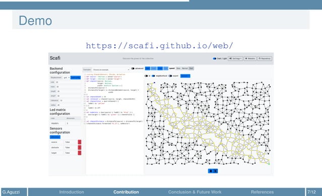 ScaFi-Web, A Web-Based application for Field-based Coordination | PPT