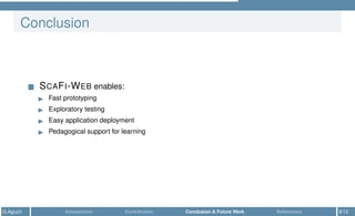 ScaFi-Web, A Web-Based application for Field-based Coordination | PPT