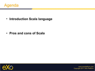 Scala - By Luu Thanh Thuy CWI team from eXo Platform SEA | PPT | Programming Languages | Computing