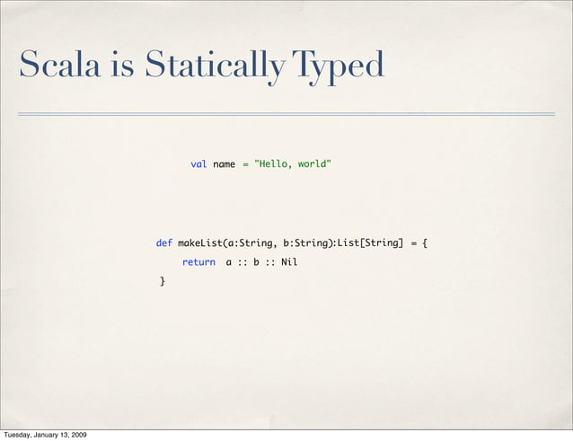 Introduction to Scala for Java Developers | PPT