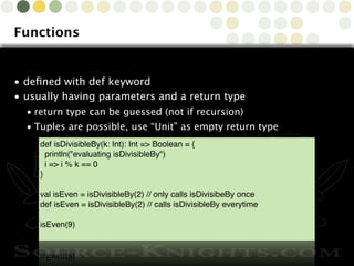 Scala: A brief tutorial | PDF