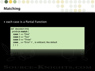 Scala: A brief tutorial | PDF