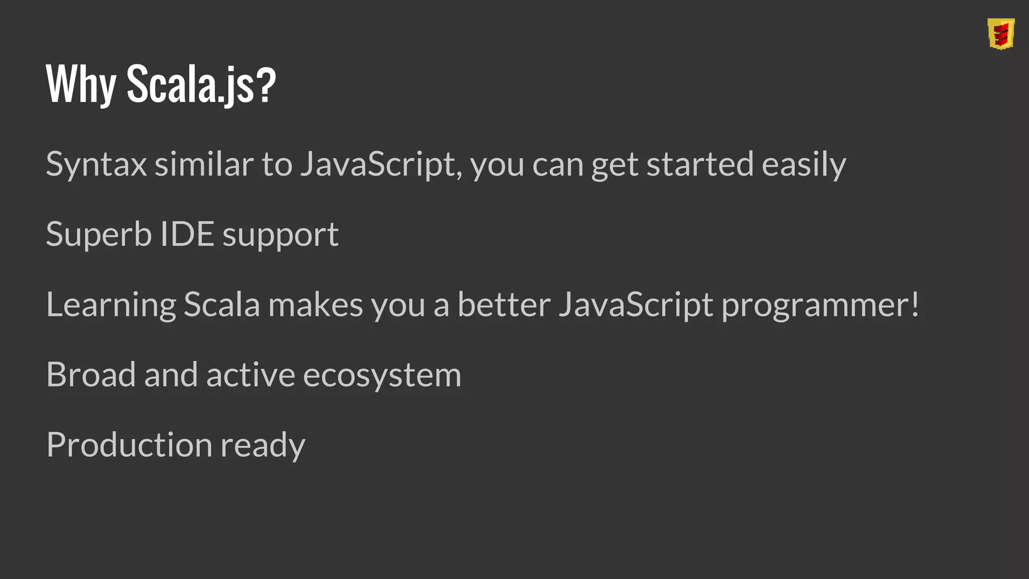 Scala.js for large and complex frontend apps | PPT