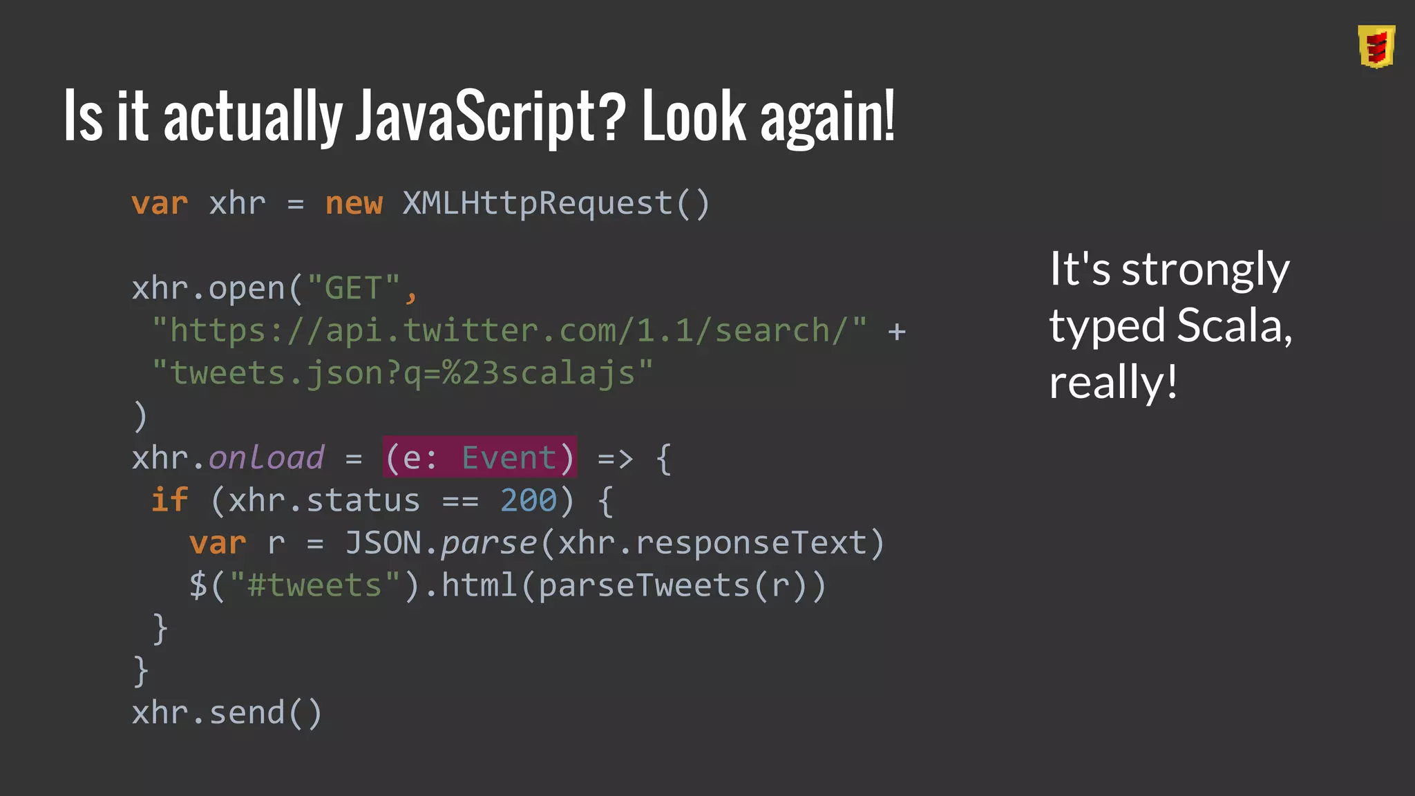 Scala.js for large and complex frontend apps | PPT