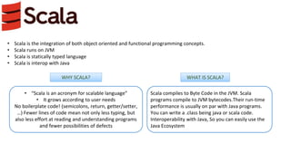 Intro to Scala | PPT | Free Download