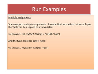 Learn scala and it's componenents learn it | PPTX