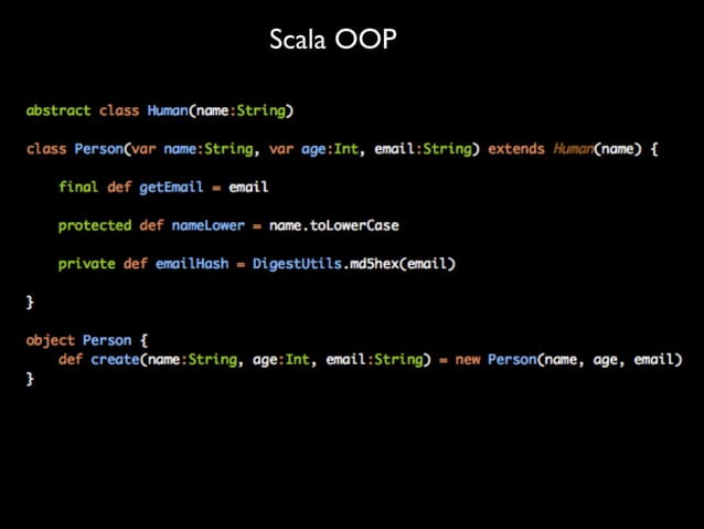 Scala : language of the future | PPT