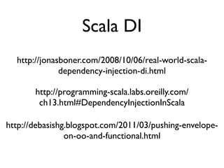Dependency injection in Scala | PDF