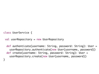 Dependency injection in Scala | PPT