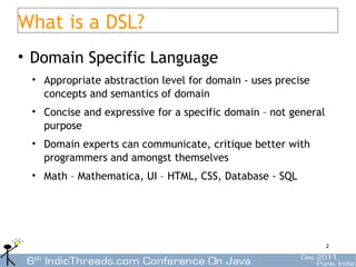 Writing DSL's in Scala | PPT