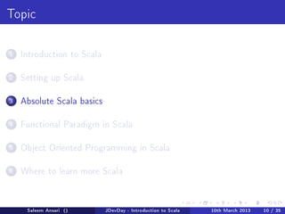 Introduction to Scala | PPT