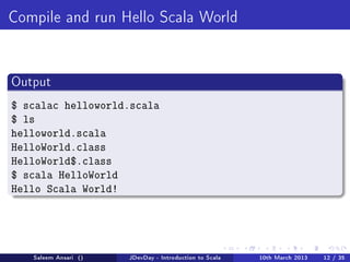 Introduction to Scala | PPT