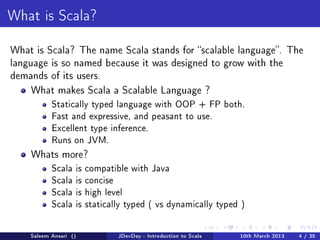 Introduction to Scala | PPT