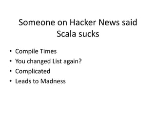 Scala and Hadoop @ eBay | PPT