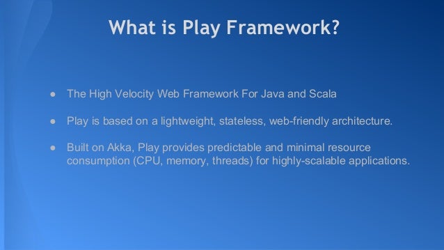 Scala Play Framework