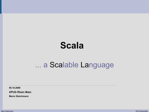 Scala A Scalable Language Pdf Programming Languages Computing