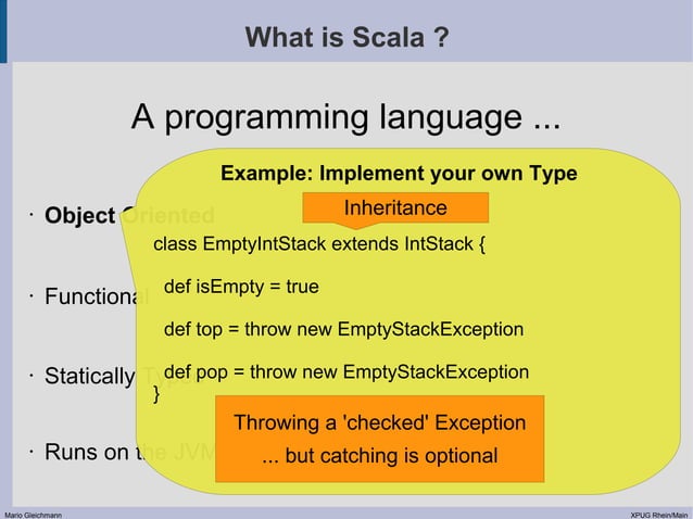 Scala A Scalable Language Ppt 