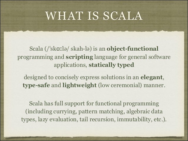 Scala the good and bad parts