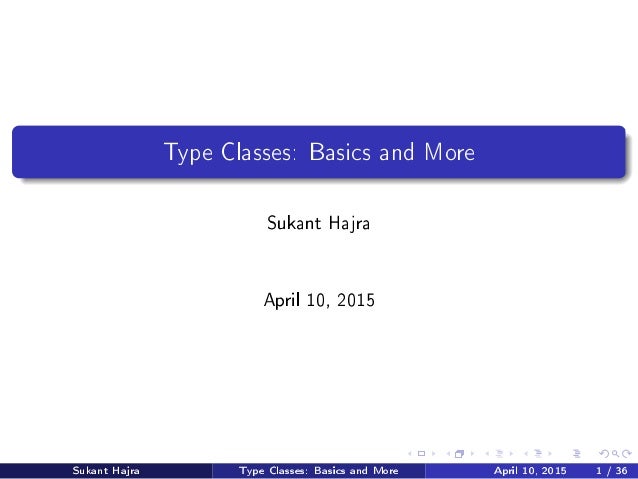 Scala Type Classes: Basics and More